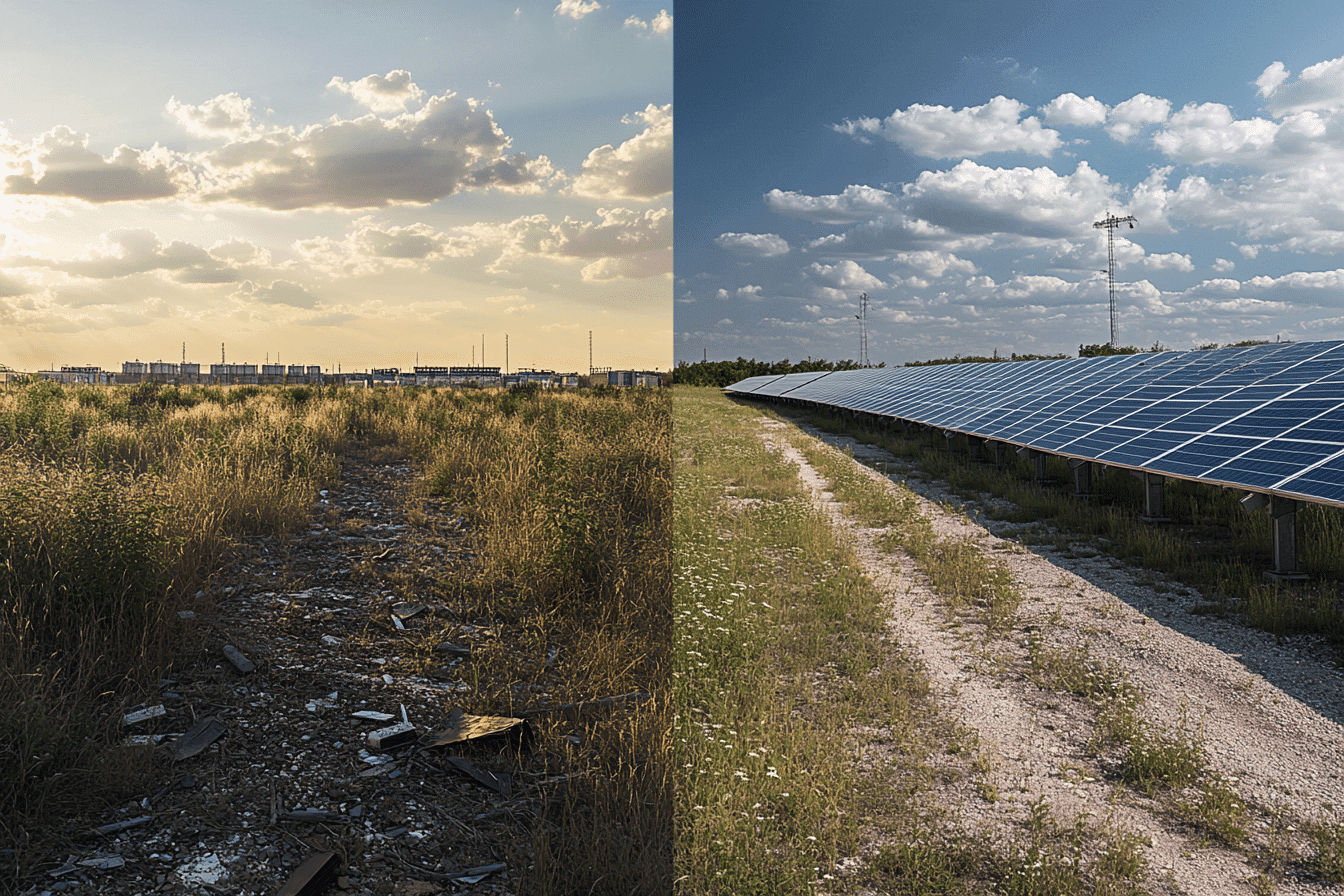 Elmy transforms a dump and a polluted site into solar power plants