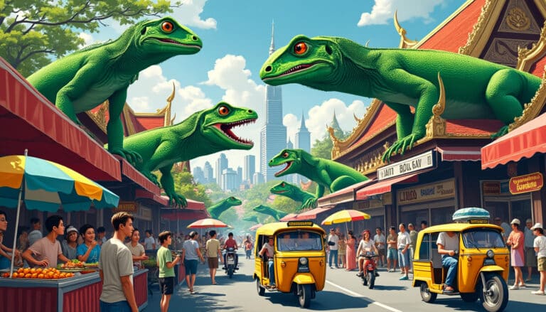 Bangkok : la surprenante cohabitation avec les lézards géants